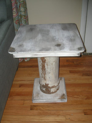 How to Build a Table From Reclaimed Column for Less Than $35 | You Can ...